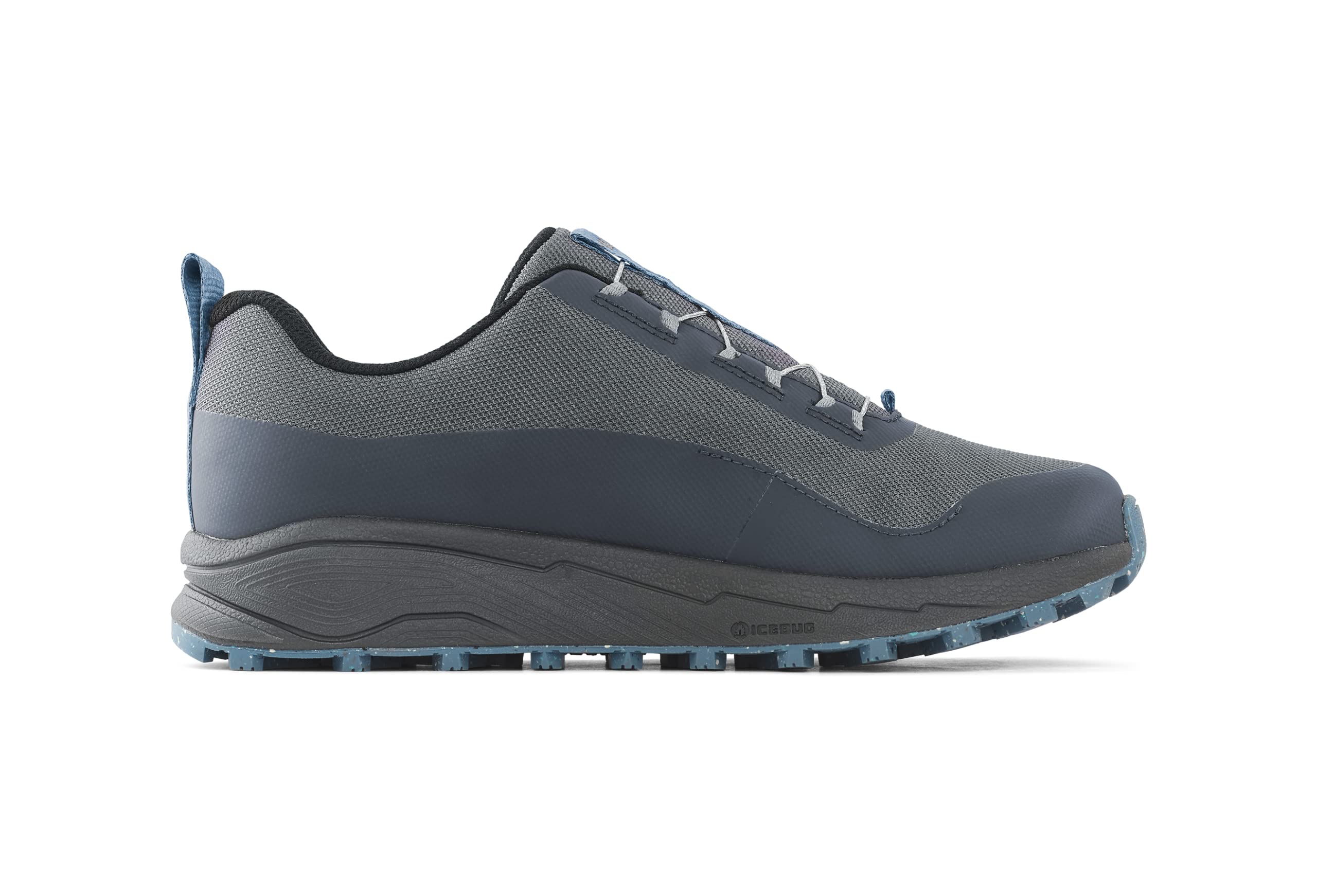 Icebug Womens Haze RB9X GTX Trail Hiking Shoe with Traction Sole, Ash/Steelblue, L07.5