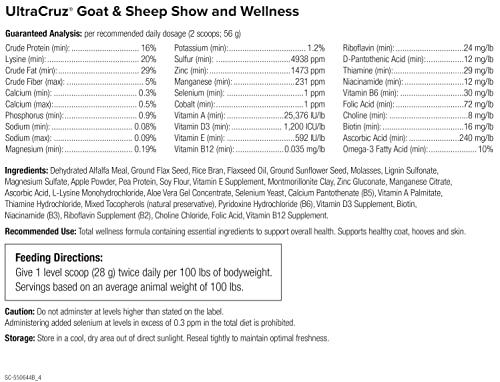 UltraCruz Goat & Sheep Show and Wellness, 10 lb