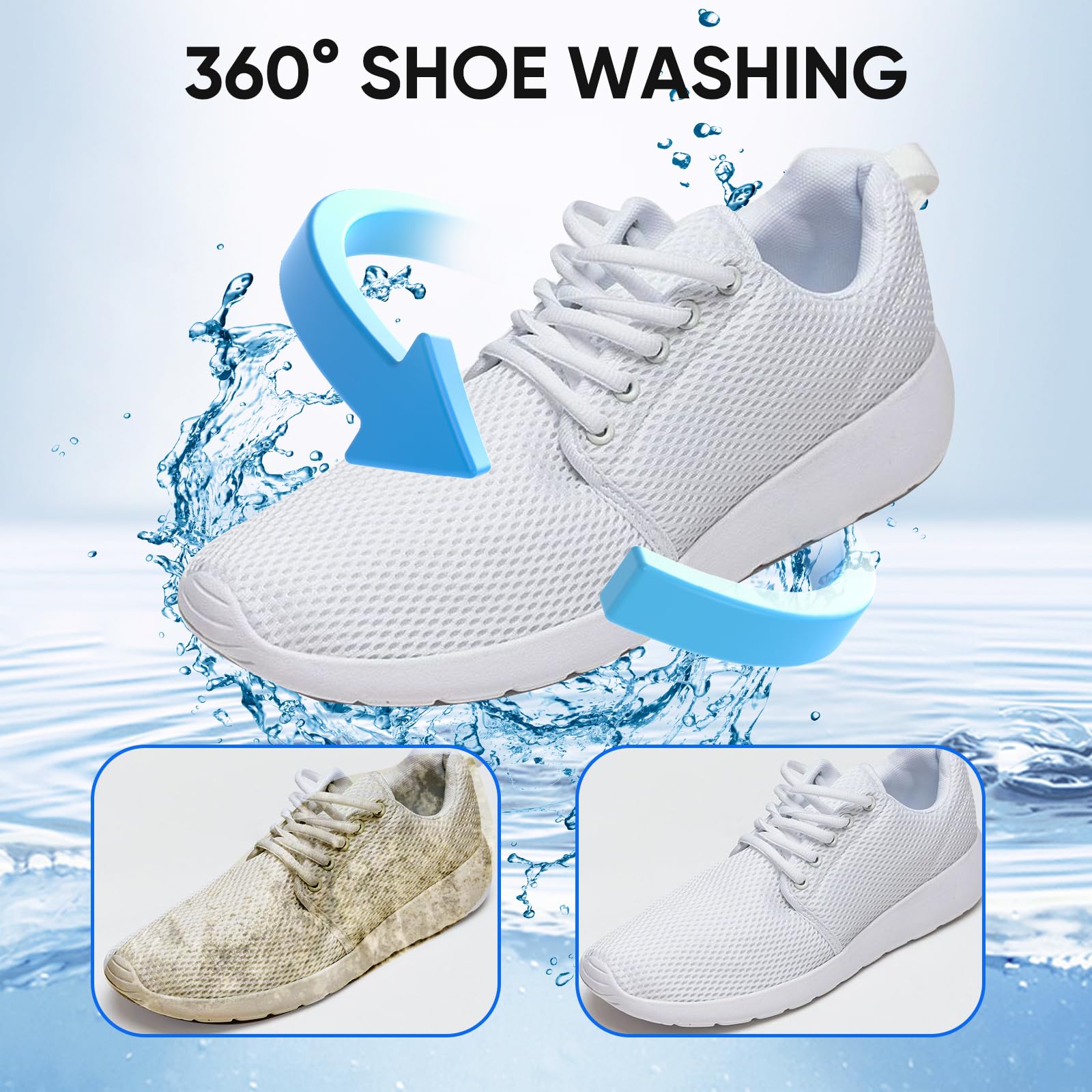 Shoe cleaning bag,Shoe bag for washing machine,Versatile Shoe Laundry Bag,Shoe washing machine bag,Reusable shoe washing bag/Alternative shoe washing machine. (2pcsYellow)