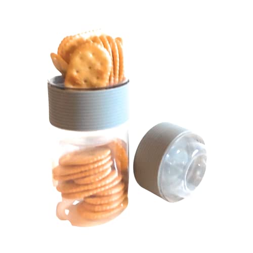SHILO Lunch Storage Tower Gray, Travel Food Container for Candies Chips Snacks ā Set of 2 with Bonus Shilo GDH