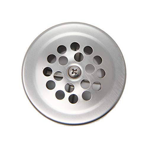PF WaterWorks PF0972-BN Bathtub Drain Assembly (Drainshoe, Traditional Strainer & Trip Lever Waste & Overflow Face Plate), Brush Nickel