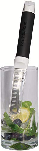 Microplane Ultimate Bar Mixology Tool - Stir, Strain, Cut, Slice, Muddle, Peel, and Garnish