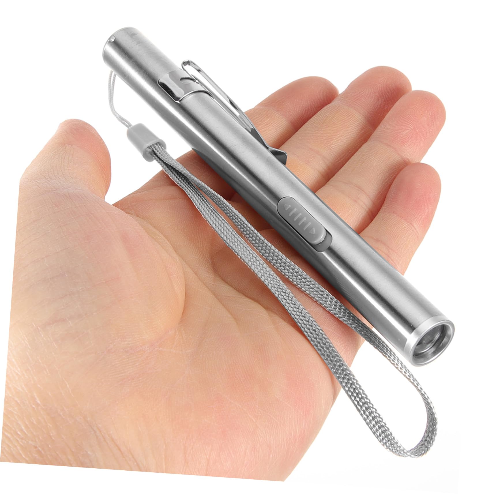 VILLFUL Medical Pen Light Nurse Torch Lights Pen Light Flashlight Silver Torch LED Flashlight for Nurses Nurse Badge Nurse Doctor Pen Light Rechargeable Nurses Pocket Torch LED Pen