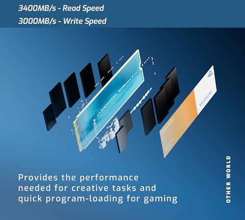 OWC 2TB Aura Ultra III PCIe 3.0 NVMe M.2 2280 SSD Gen 3 Internal Solid State Drive, Up to 3400MB/s Read and 3000MB/S Write Speeds, for PC Laptops, Desktops, Servers PS5 and Gamers (OWCS3DN3P2T20)