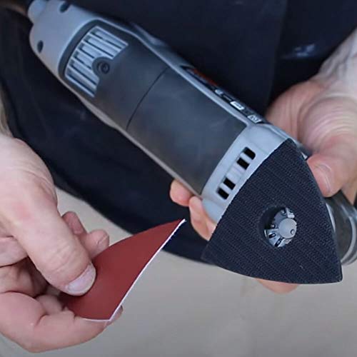 Oscillating Tool Sanding Pad,HEMUNC 3-1/8 Inch Triangle Sanding Pads 3PCS Fit Oscillating Multitools like Dewalt, Fein Multimaster, Bosch, Dremel, Makita, Milwaukee, Rockwell, Ryobi, Craftsman, Ridgid