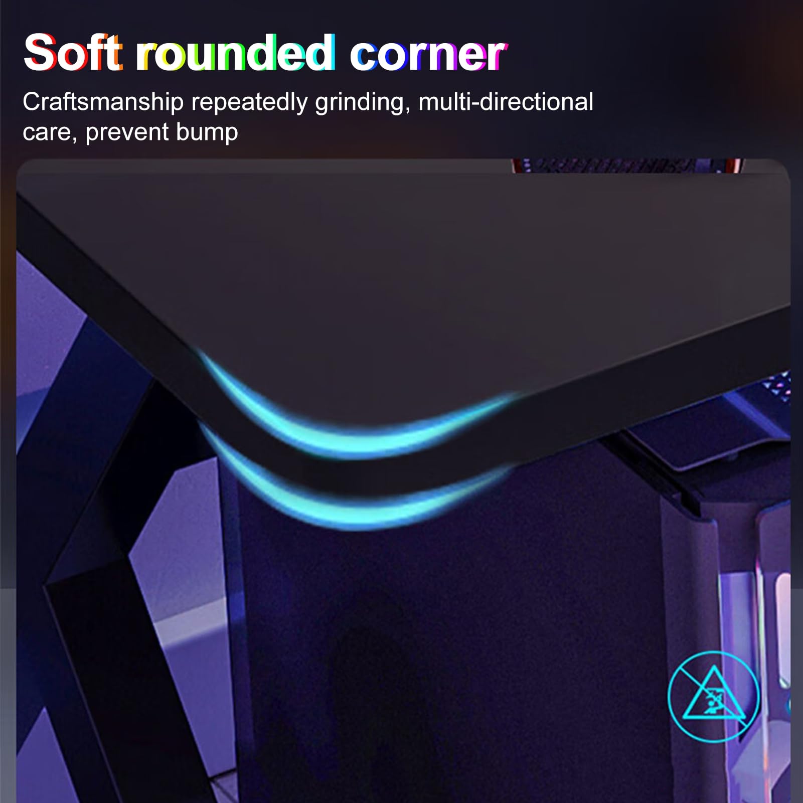 Standing Desk, Computer Table Ergonomic Computer Desk for Work Office Home, Modern Gaming Desktop Workstation, Small Computer Office Desk, Modern Simple Style Writing Study Work Table for Home Bedroo