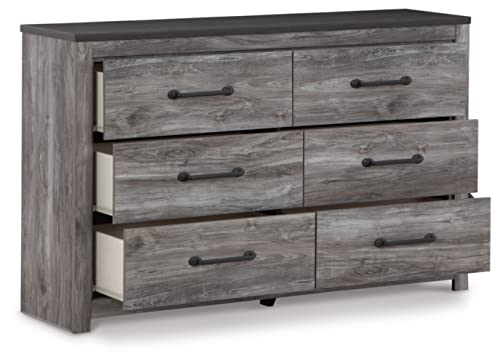 Signature Design by Ashley Bronyan Contemporary 6 Drawer Dresser, Gray