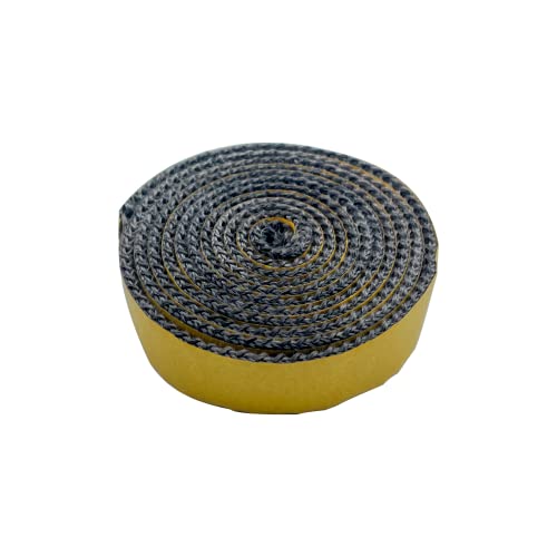 Stove and Fireplace Replacement Gasket Tape, High Temperature Fiberglass Flat Gasket Tape ,Self Adhesive Flat Gasket for Woodburning Coal Stoves Smokers (1" Width 78" Length)
