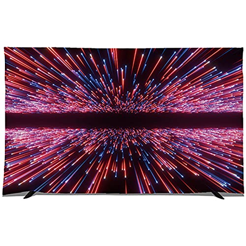 Tv Dust Cover Compatible with 22"-80" TV Dust Cover Soft Fabric Screen Protector for Wall Mount Curved Desktop Monitor Desktop TV Living Room Indoor Decoration(Size:28in,Color:C)