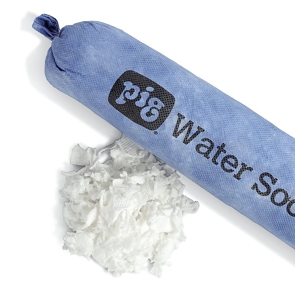 PIG Home Solutions Super Absorbent Sock for Water - 6 Pack - 3" x 48" - Absorbs Up to 1.75 Gallons per Sock - PM50635