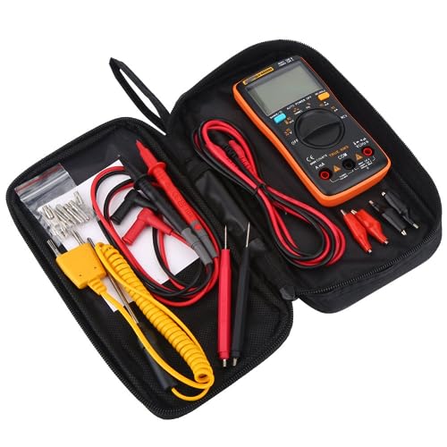 Oumefar Portable Digital Electrical Multimeter, AN8009 Digital Multimeter Auto Range True RMS AC/DC Voltage Electronic Meter Testing Measuring Tools
