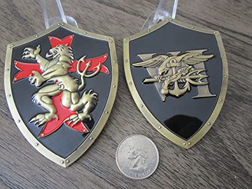 Set of Six Navy Seal Team Six Challenge Coins DEVGRU Squadrons Blue, Gold, Red, Silver, Grey & Black