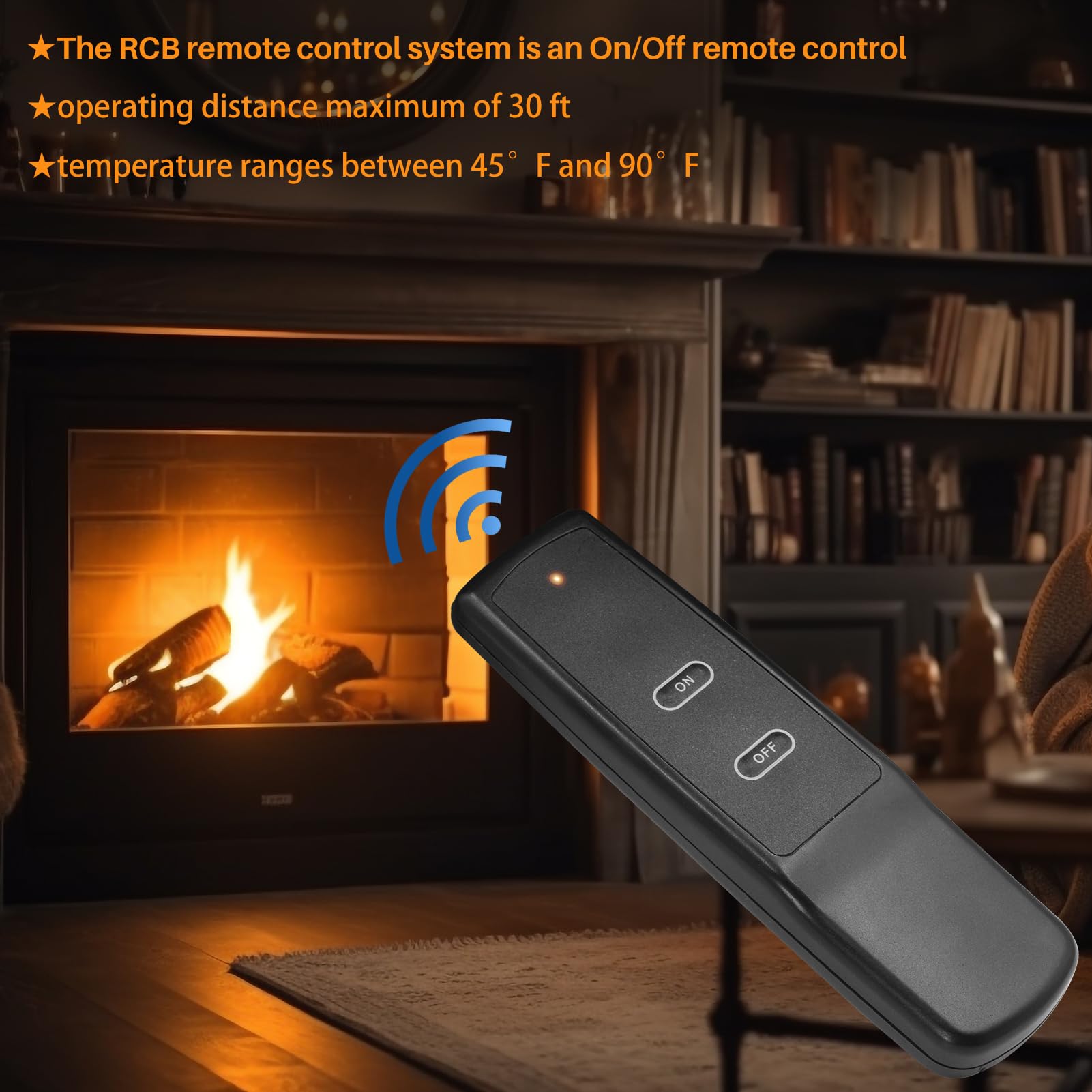 WOFUNPART Gas Fireplace Remote Control Kit, for Millivolt Valve Appliance, for skytech, Ambient, Majestic Fireplace and More, 5 Year Warranty