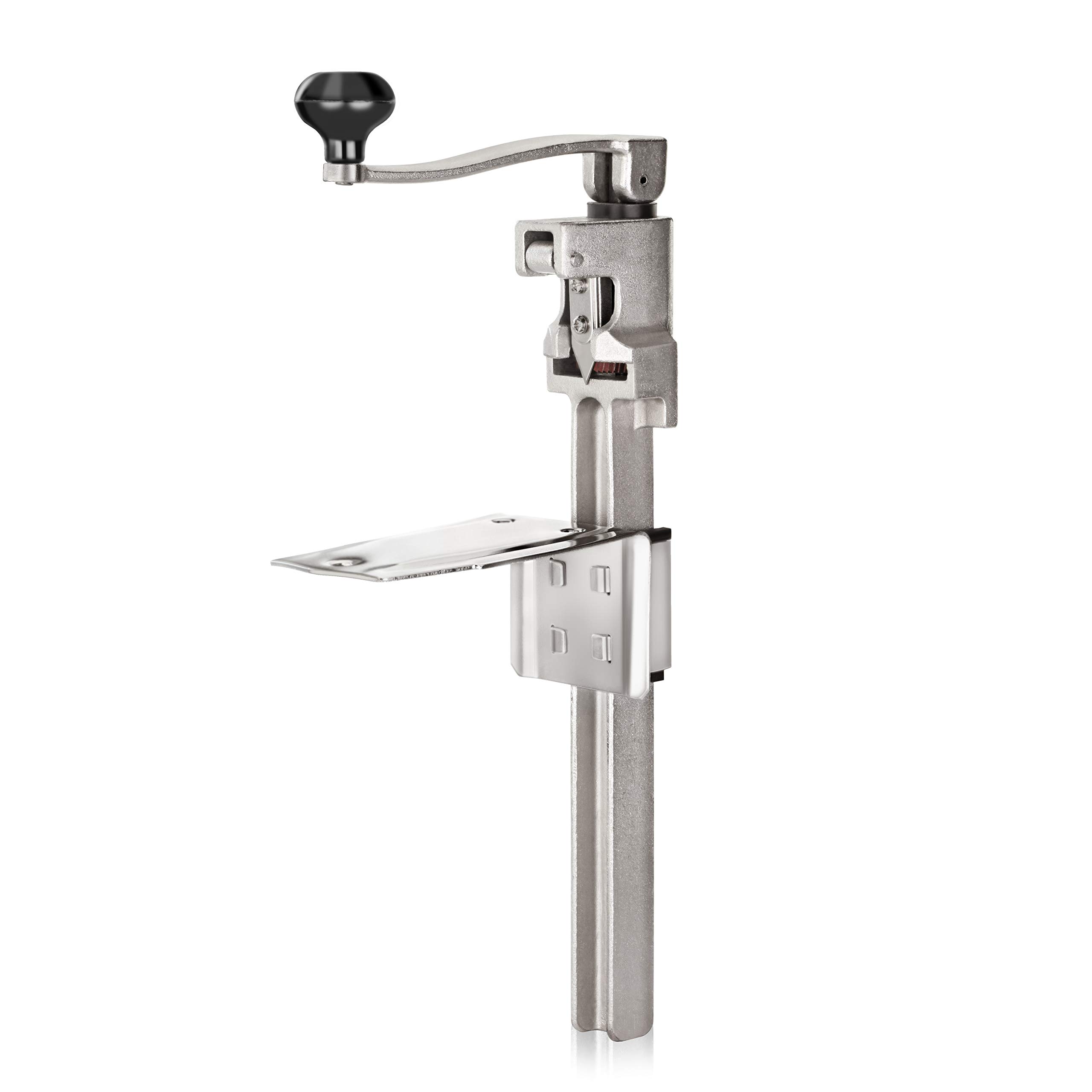 New Star Foodservice 7006841#1 Manual Table Can Opener with Plated Steel Base For Cans Up to 11” Tall