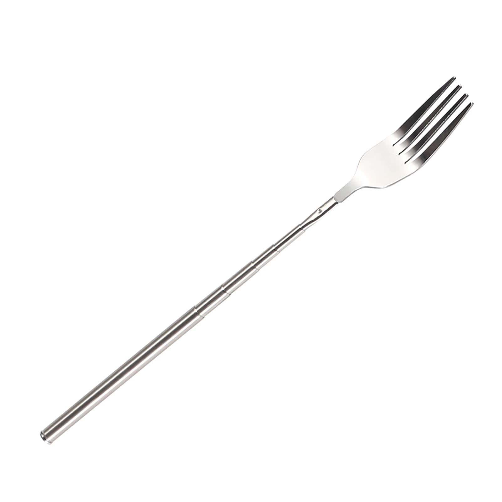 Telescopic Extendable Stainless Steel Dinner Fruit Fork Barbecue Portable Camping Picnic BBQ Tool