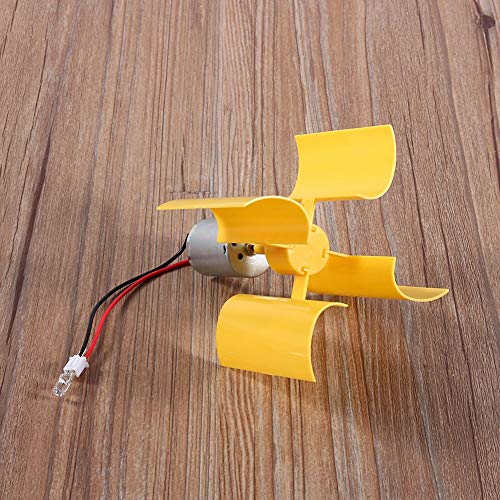 Omabeta Wind Turbine DIY Kit Health Gear Vertical Wind Generator Small Motor Vertical Electricity Generator for Science Education Teaching Physical Power Generation Principle