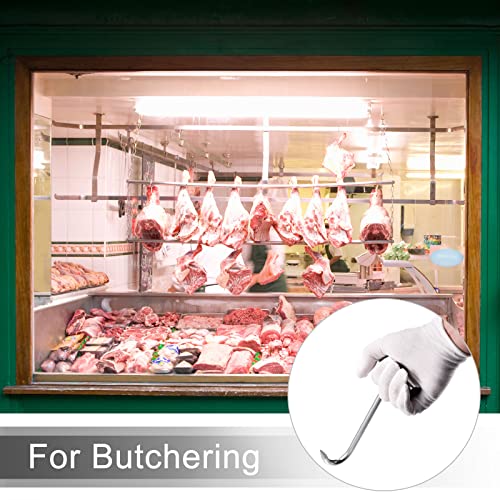 uxcell T-Handle Meat Boning Hook, Galvanized T Hooks for Kitchen Butcher Shop Restaurant 6"(150mm) 3Pcs