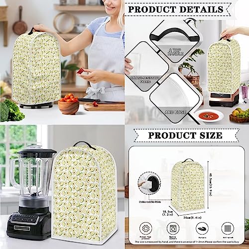 Suobstales Avocado Patterm 2 Slice Toaster Cover Blender Dust Covers Bread Toaster Oven Dustproof Cover Kitchen Small Appliance Cover Organizer Bag Anti Fingerprint Protection, S