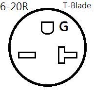 Parkworld 67911 NEMA 6-20 Extension Cord 6-20P to 6-20R (T Blade Female Also for 6-15R Adapter) 250V, 20A, 5000W (50FT)