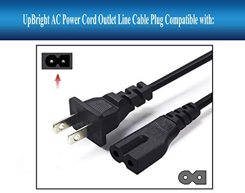 UpBright New AC in Power Cord Outlet Socket Cable Plug Lead Compatible with Vizio 24", 32", 37", 39", 40", 43", 48", 49", 50", 55", 60", 65" & 70" Series Smartcast LED HDTV Smart TV