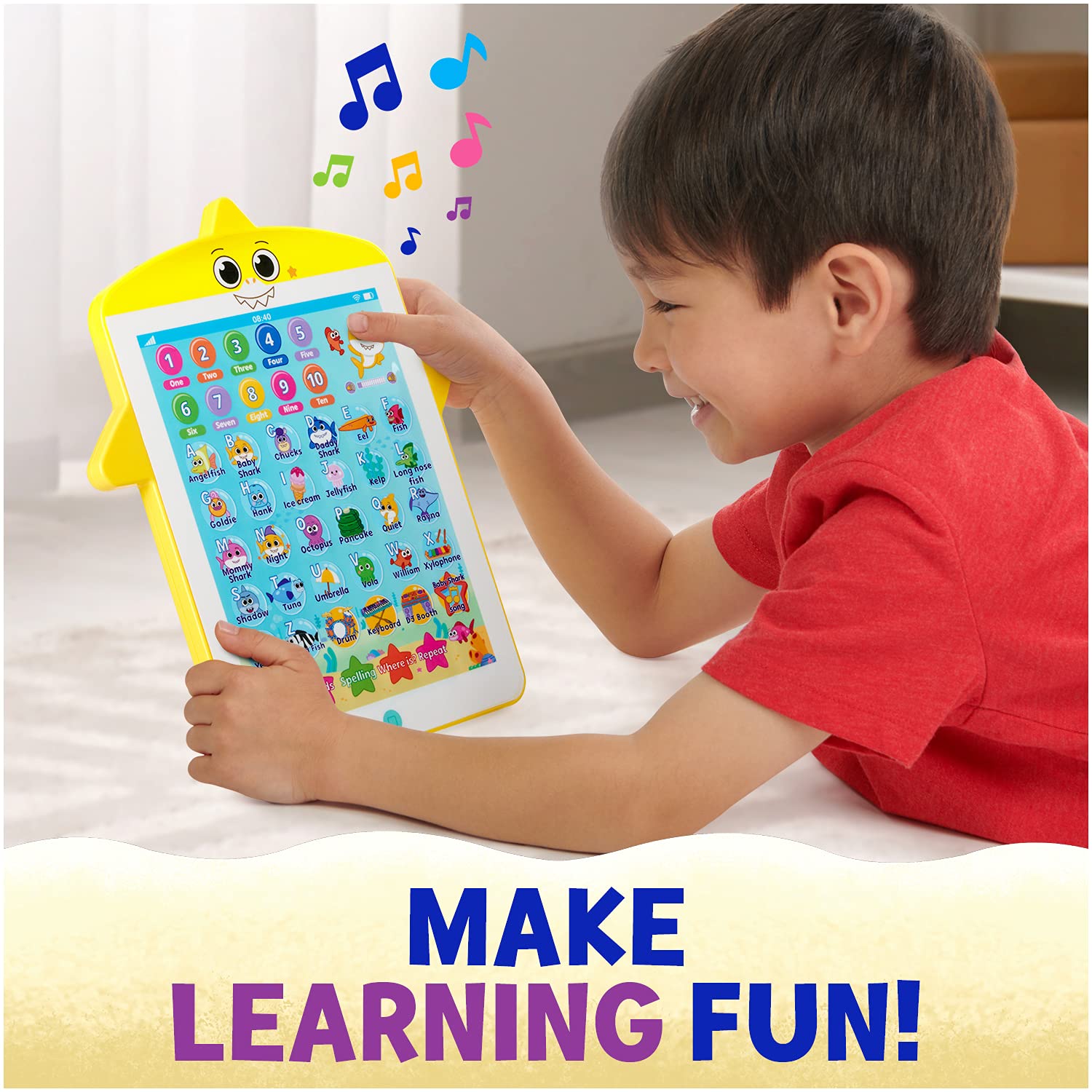 WowWee Baby Shark's Big Show! Kids Tablet β Interactive Educational Toys β Toddler Tablet Makes Learning Fun (Full Size), multicolor