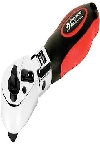 Performance Tool W9116 1/4-Inch and 3/8-Inch Dual Drive Flex Head Stubby Ratchet