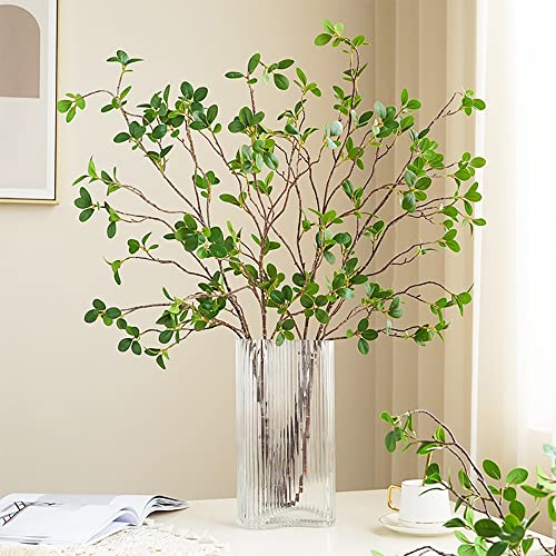 SzJias Faux Stems Artificial Branches for Vase Faux Greenery Plant Stems for Fake Tree Branches (3 Branches, 43.3 inch/Branches)