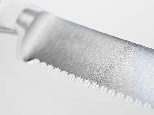 Wusthof Classic White 9 Inch Bread Knife (1040201123), Double Serrated Edge, Precision Forged High-Carbon Stainless Steel Blade