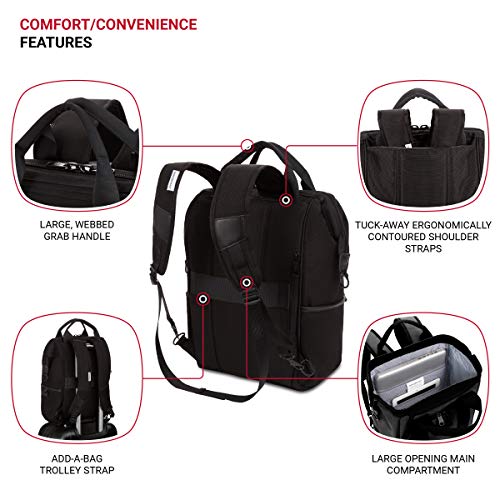 SwissGear 3577 Laptop Backpack, Black, 16-Inch