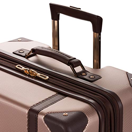 SwissGear 7739 Hardside Luggage Trunk with Spinner Wheels, Blush, Checked-Large 26-Inch