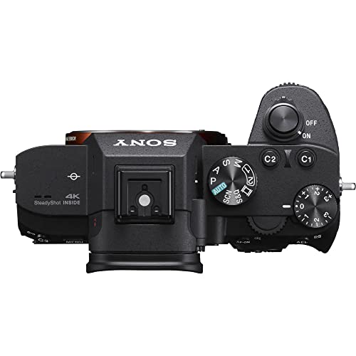 Sony a7 III Mirrorless Camera (ILCE7M3/B) + 4K Monitor + Rode VideoMic + 2 x 64GB Memory Card + Bag + 3 x NP-FZ100 Compatible Battery + Card Reader + LED Light + Corel Photo Software + More (Renewed)
