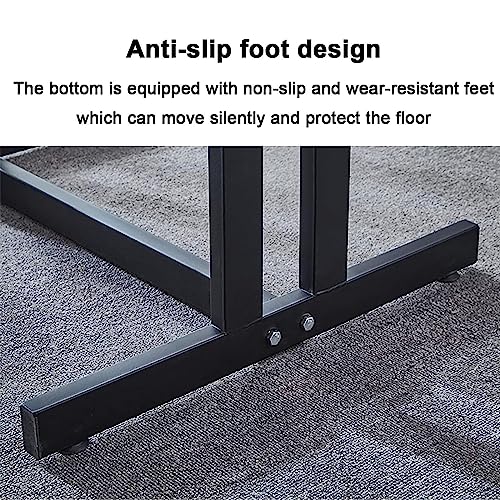 SXFYWYM Floor-Standing Metal Garment Rack, Clothes Shelves Heavy Duty Black 6 Way Rack, Adjustable Lifting Retail Clothing Rack Hanging Clothes Racks, Rack for Hanging Clothes Retail Display