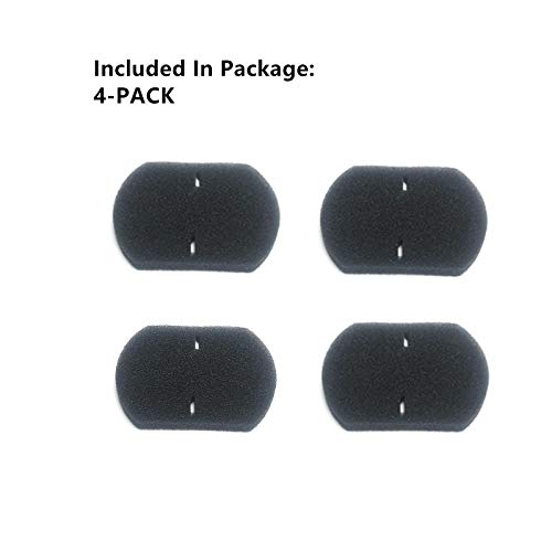 Vacuum Sponges Filter Replacement for Bissell 3-in-1 Stick Lightweight Bagless Cleaner, Fits Model 2030,2033,2033M,20336,20334(4-Pack)