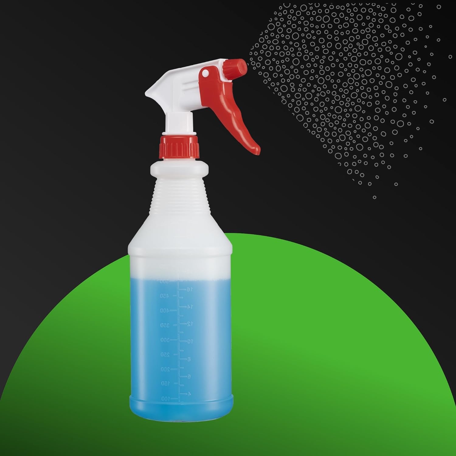 SUPER+ 4 Pack Plastic Spray Bottles 24 OZ β Leak Proof, Adjustable Nozzle, Empty Spray Bottles For Cleaning Solutions, Plants, Pet, Or Diy Spray Bottle (4)