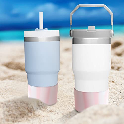 WUQID Protective Silicone Boot Sleeve for 12oz-40oz Hydroflask/Stanley Water Bottles Tumbler Anti-Slip Bottom Sleeve Cover for All Water Bottles Bottom Width of 2.83&3.56in