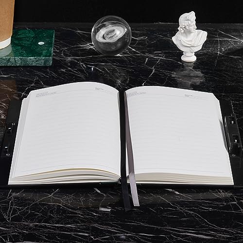 ZXHQ Journals for Girls with Lock, Hidden Password Writing Travel Diary Hardcover Leather A5 Lined Notebook(8.5 x 5.9 inch)