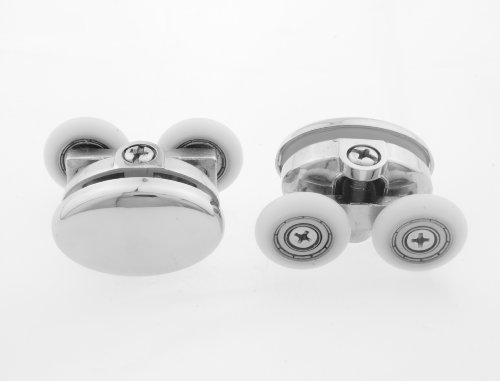 Shower Part 2 x Double Top Butterfly Shower Door Rollers/Runners/Wheels 25mm Diameter L077-2