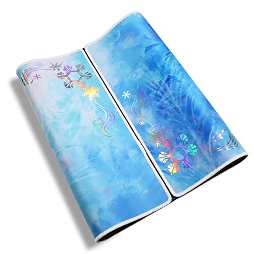 Teardrop The Rikka Queen YGO Foil Playmat Holographic Mat Gaming Competition Pad Mat for TCG CCG Trading Card Game Mat + Playmat Tube