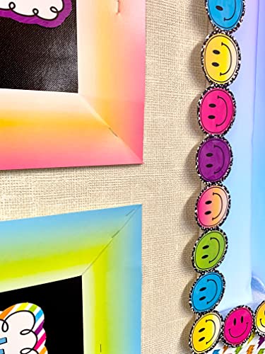 Teacher Created Resources Pink and Orange Color Wash Straight Border Trim