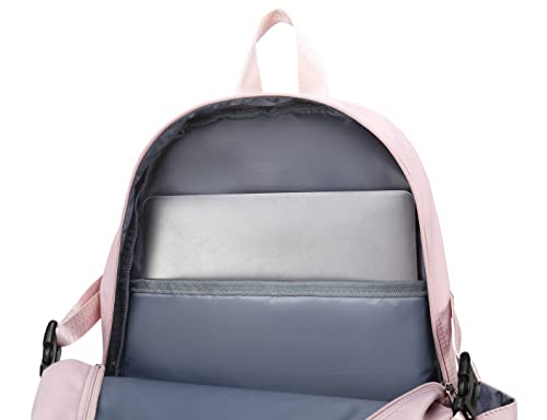 Teecho Stylish School Backpack For Men and Women Roomy Girl Book Bag Cute Shoolbag Purple