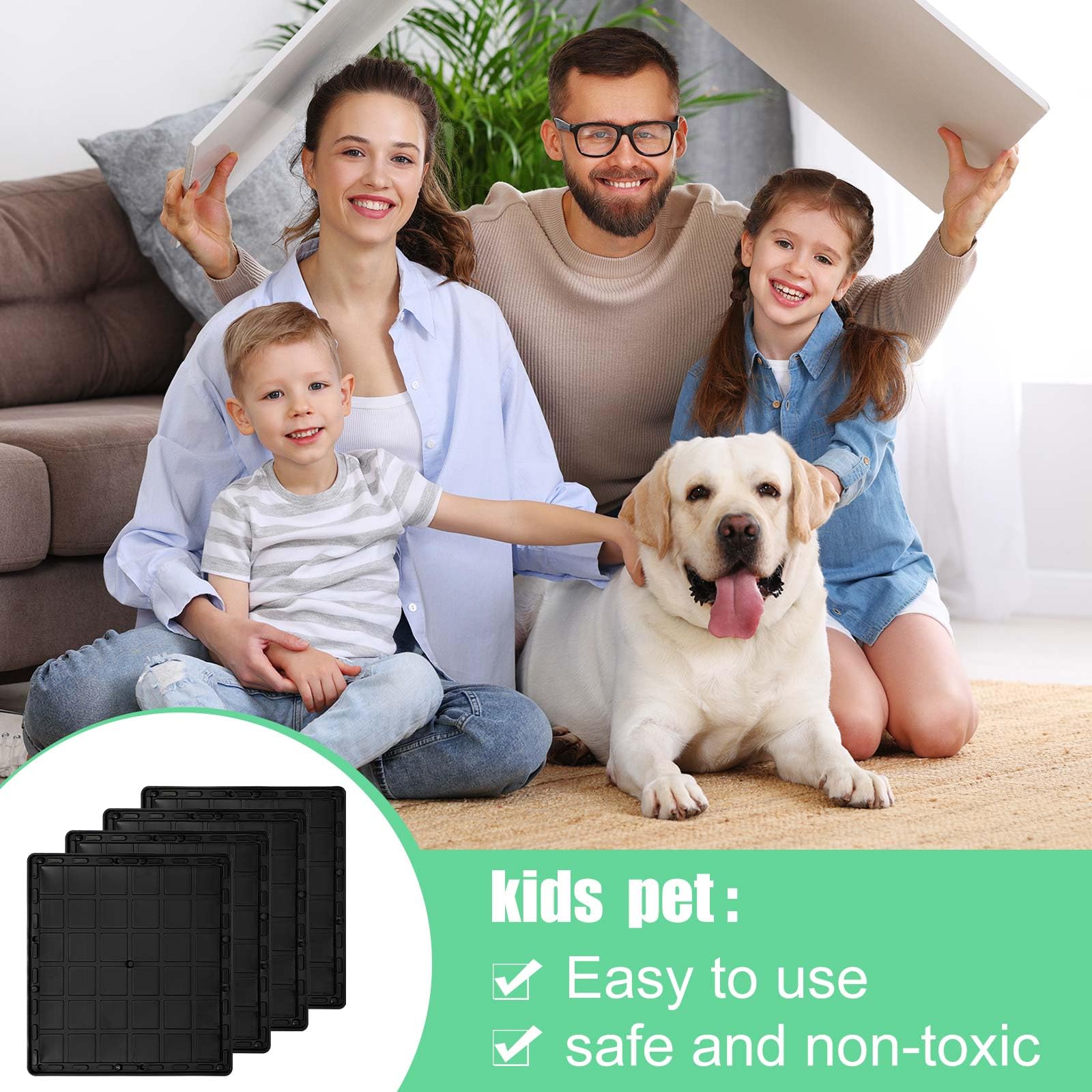 Qualirey 18 Pcs Jumbo Rat Mouse Glue Traps 10" x 10.8" Large Glue Mouse Traps Peanut Taste Pheromone Mouse Traps Snake Mouse Sticky Trap for House Warehouse Indoor Outdoor, Child Pet Friendly