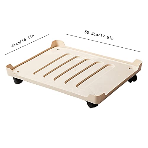 Vase Bonsai Base Plant Stand Plastic Planter Casters with Wheel Plant Pallet Caddy Plant Pot Dolly Rolling Tray Moving Plant Pot Saucer Bonsai Base