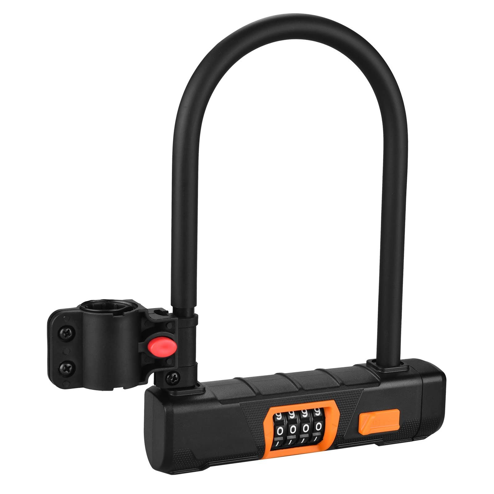 MengK Bicycle U Lock Anti-Theft Bike Password Lock Heavy Duty Combination U Lock Bike Lock Bike Safety Tool