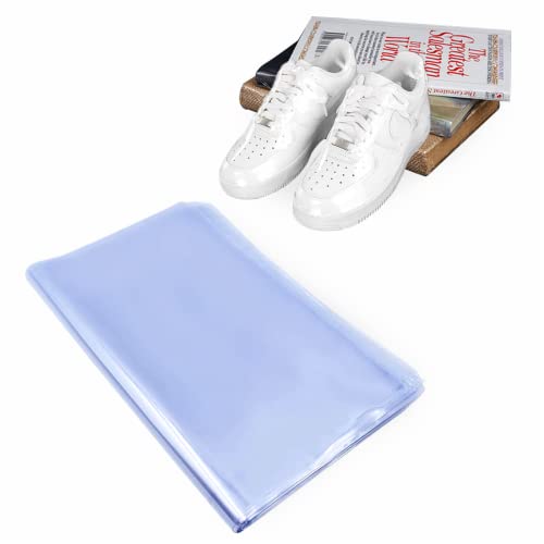 Shrink Wrap Bags - Mlooog 100pcs Clear Heat Shrink Wrap Professional Protection Against Aging and Dust - PVC Shrink Wrap Bags 11x18 Inches