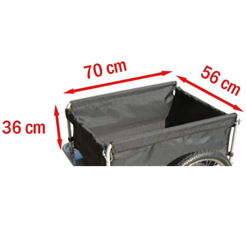 MengK Bike Trailer with Cover 4.9 Cubic Feet