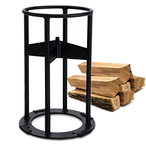 PIRIPARA Firewood Splitter Kindling Wood Splitting, Manual Log Wood Splitting Tool, 4 Parts at One Time Wood Splitter Cutter for 8.7" Diameter Wood