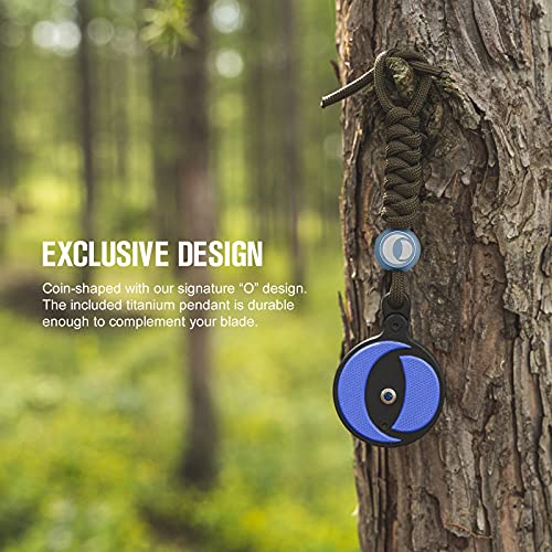 OKNIFE Nightclaw Mini Keychain EDC Folding Pocket Knife, D2 Hawkbill Blade and G10 Handle, for Outdoor, Survival, Camping and Gift (Blue)