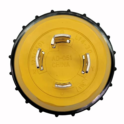 Parkworld 692118 Shore Power Adapter Generator 30A L14-30P Male to Marine 50A SS2-50R Female with Locking Ring
