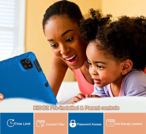 NOBKLEN Kids Tablet 10 Inch, Android 13, 4GB+64GB, 8-Core CPU, WiFi 6, 12H Battery Life, Parental Control, 1280 * 800 HD Display, Dual