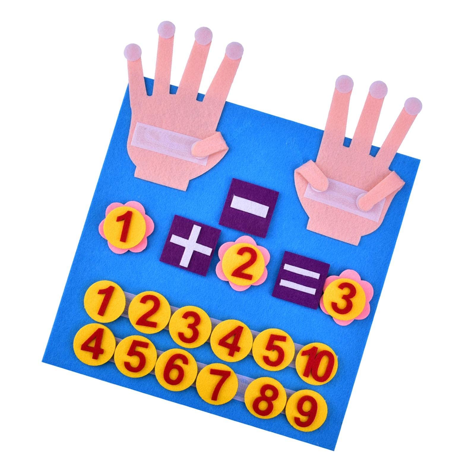 Menolana Counting Game Learning Activities Addition Subtraction Math Teaching Aids Numbers Matching Math Toys for Children Baby Boys Girls Toddlers
